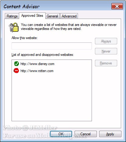 Windows Vista / Internet Explorer v7: Options (WinVista) (ModemHelp)